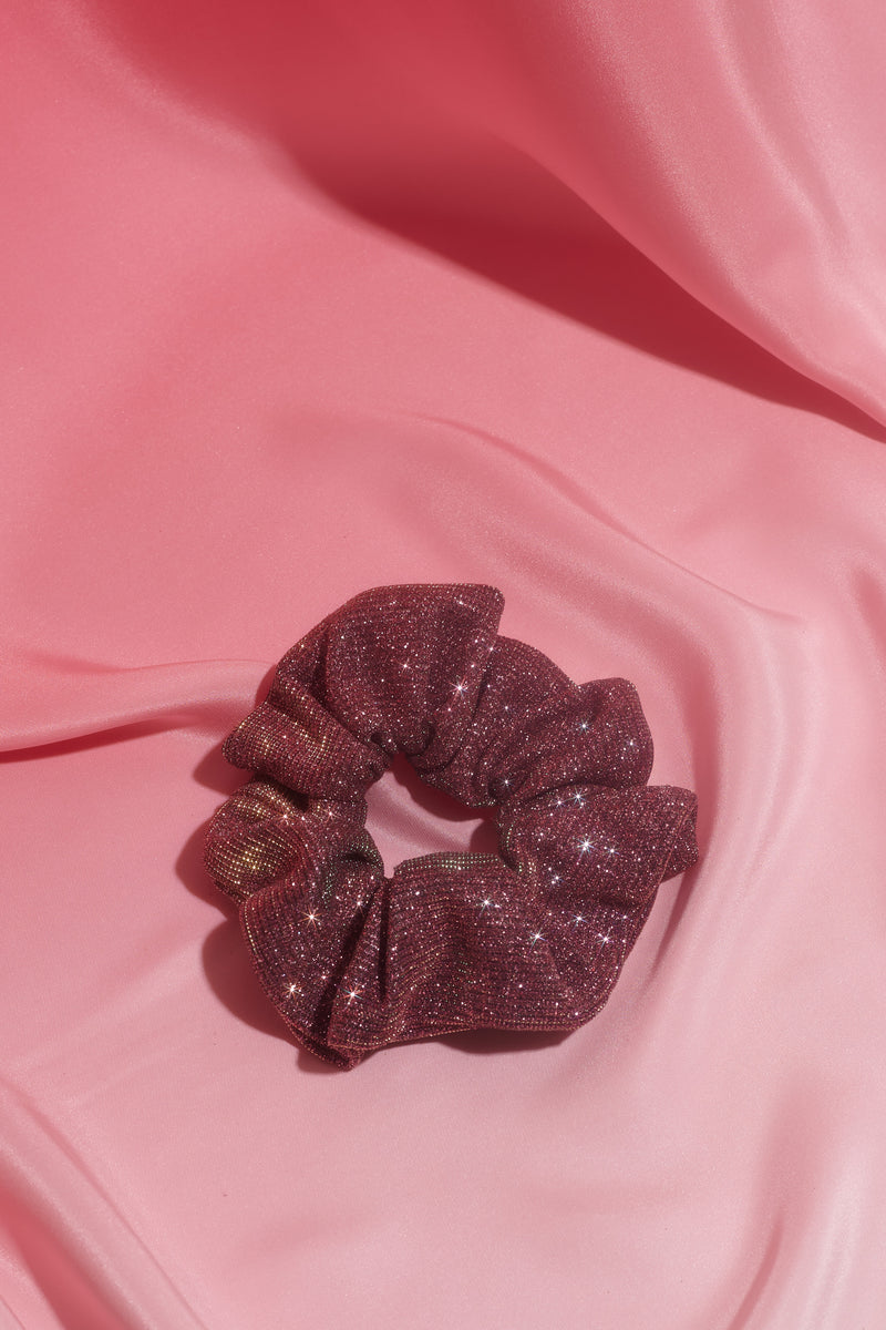 GLITTER SCRUNCHIE SILVER – GLITTERBOXUAE